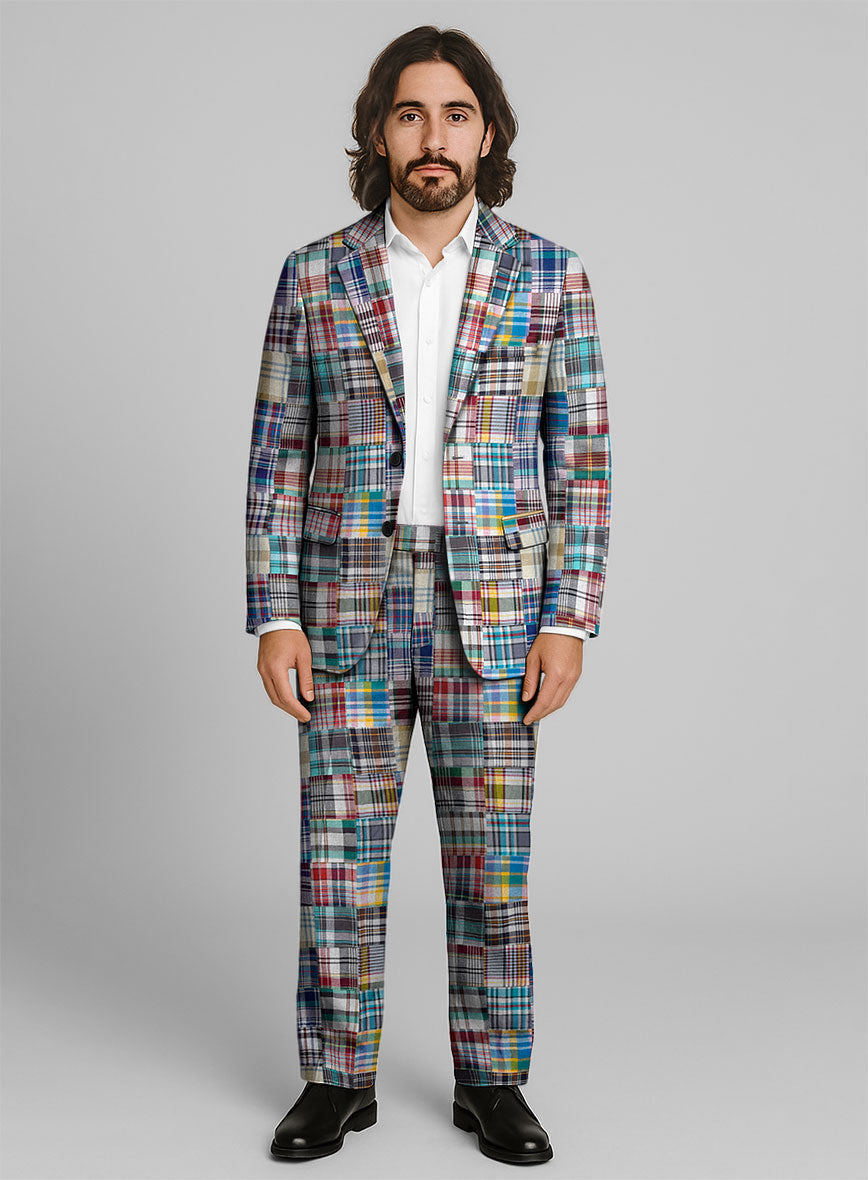 Madras Patchwork Suit – StudioSuits