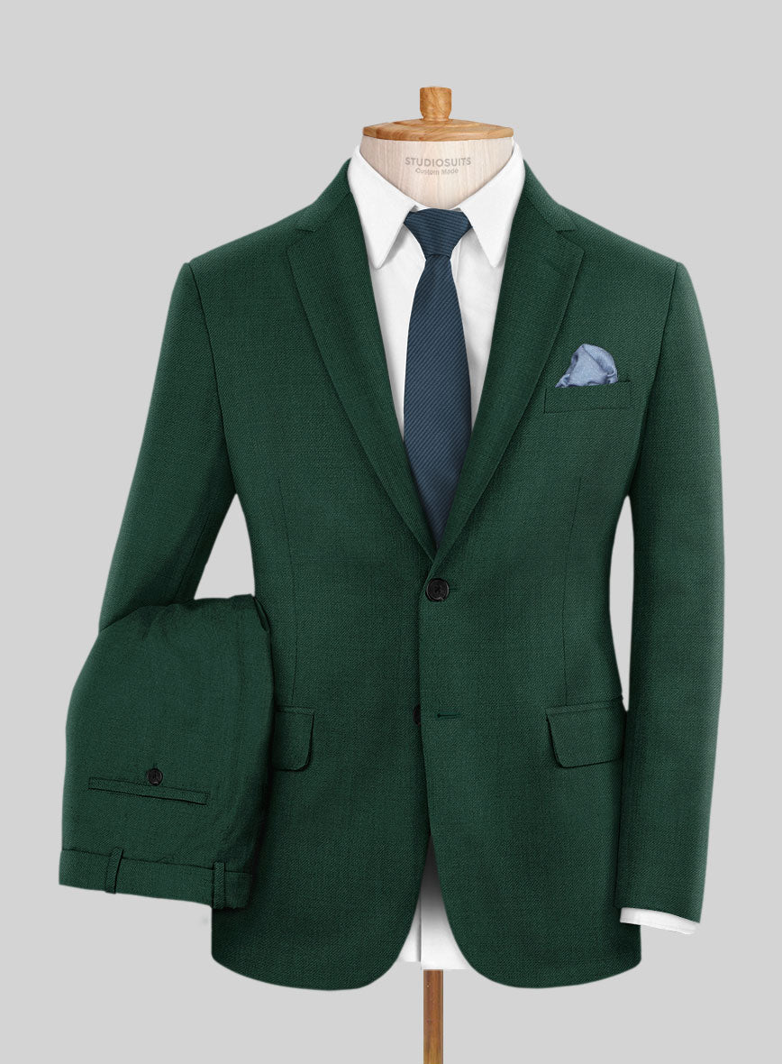 Marco Stretch Emerald Green Wool Suit – StudioSuits