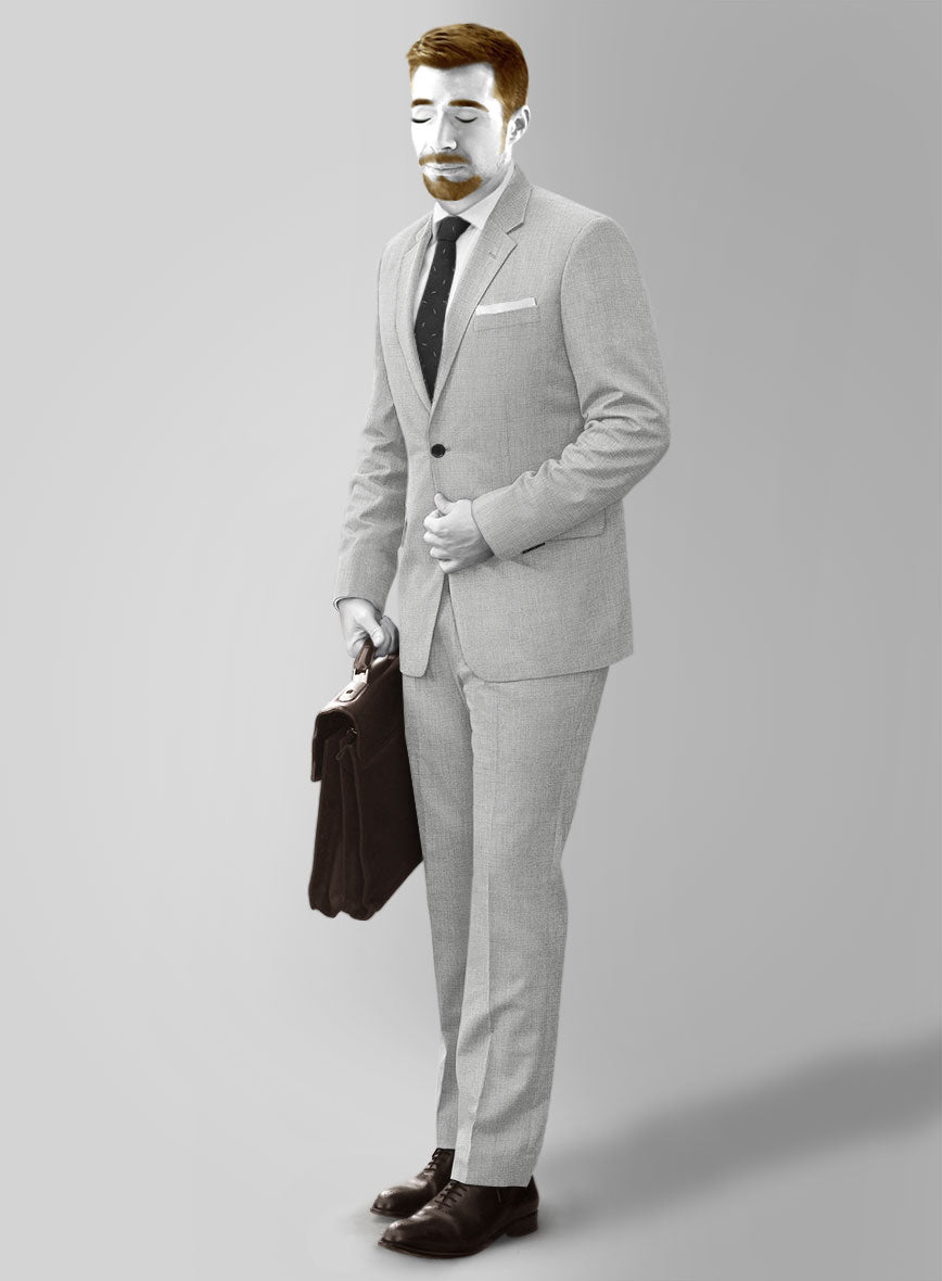 Napolean Ice Gray Wool Suit – StudioSuits