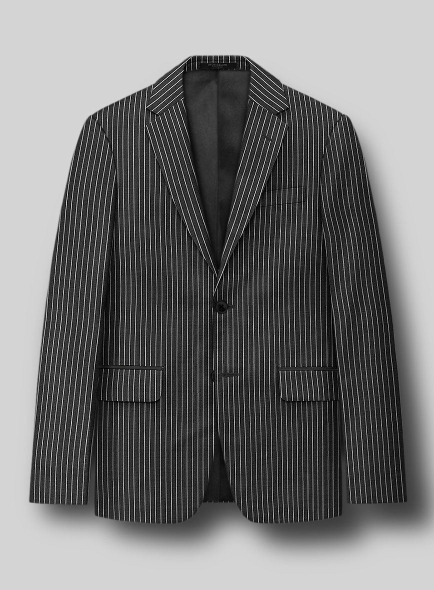Napolean Isaura Stripe Gray Wool Jacket – StudioSuits