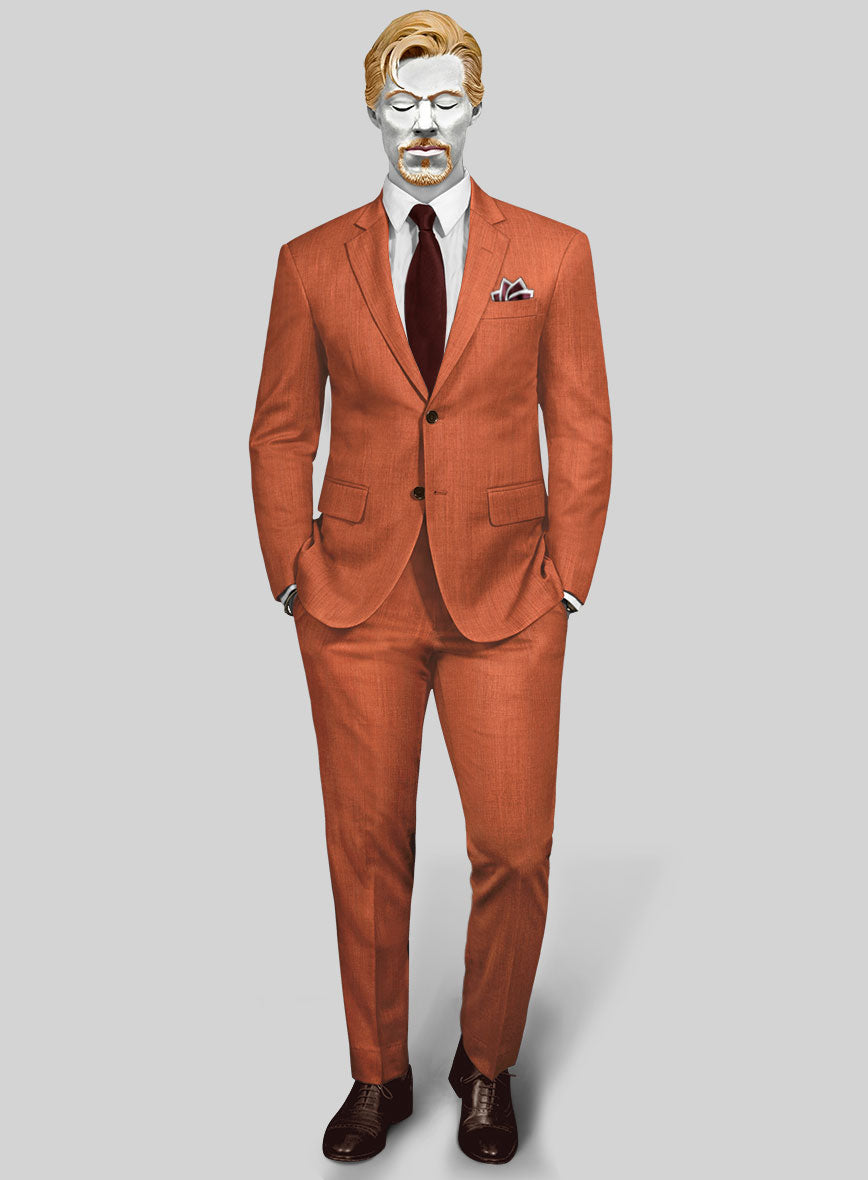 Napolean Runway Orange Wool Suit – StudioSuits