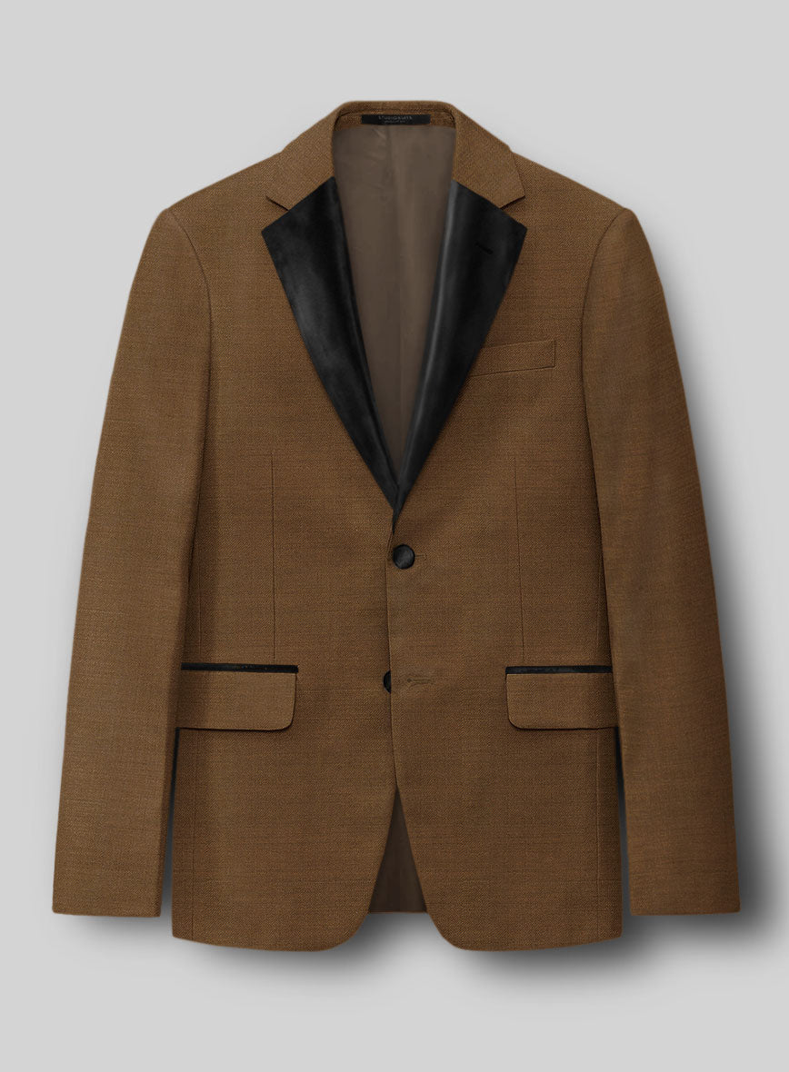 Napolean Rust Wool Tuxedo Jacket – StudioSuits