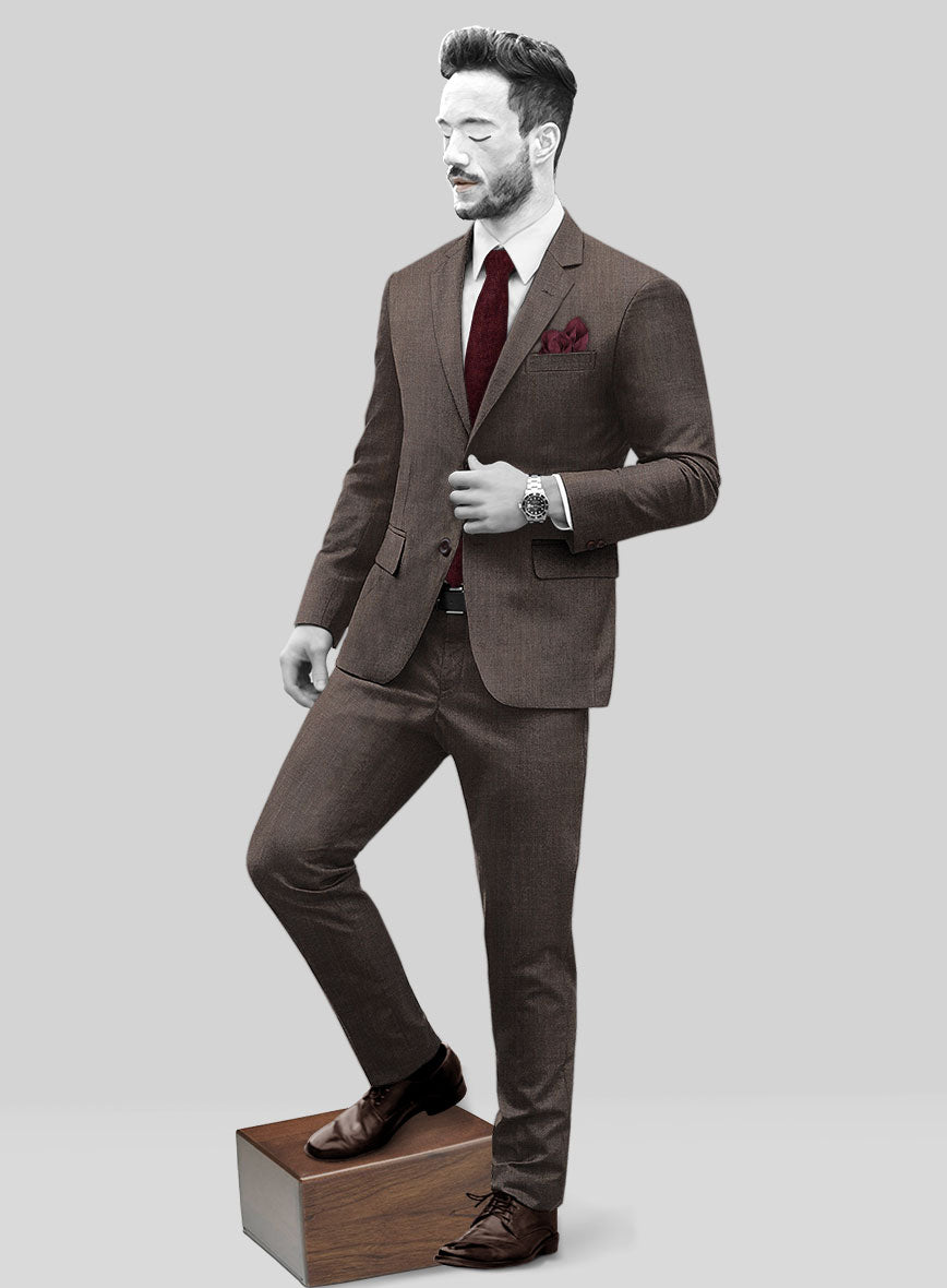 Napolean Stretch Brown Wool Suit – StudioSuits