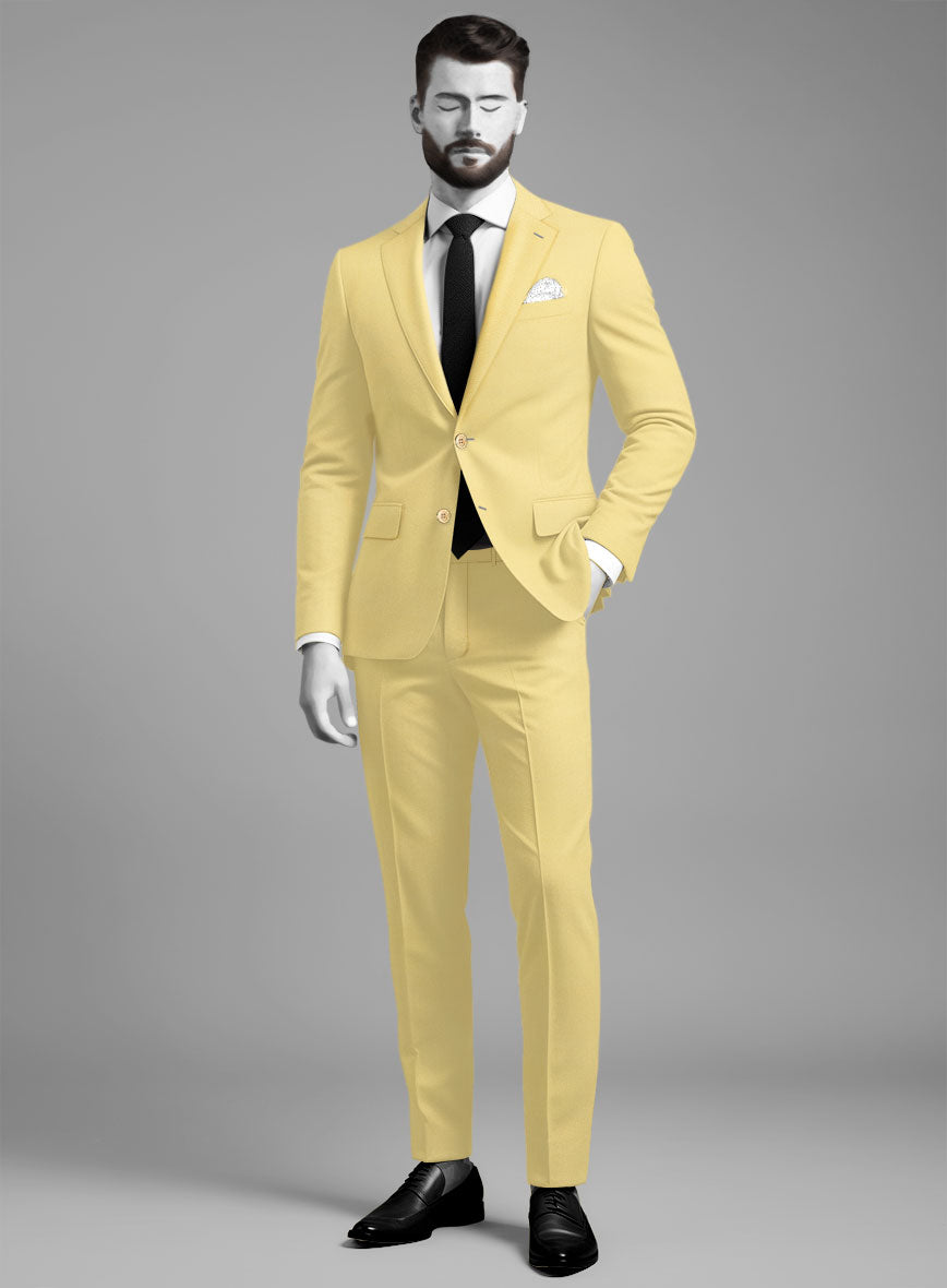 Napolean Yellow Wool Suit – StudioSuits