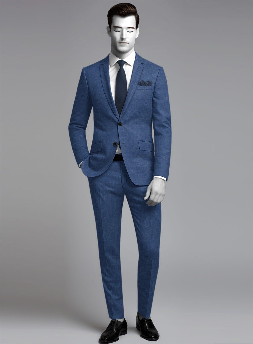 Napolean Ricci Artic Blue Wool Suit – StudioSuits