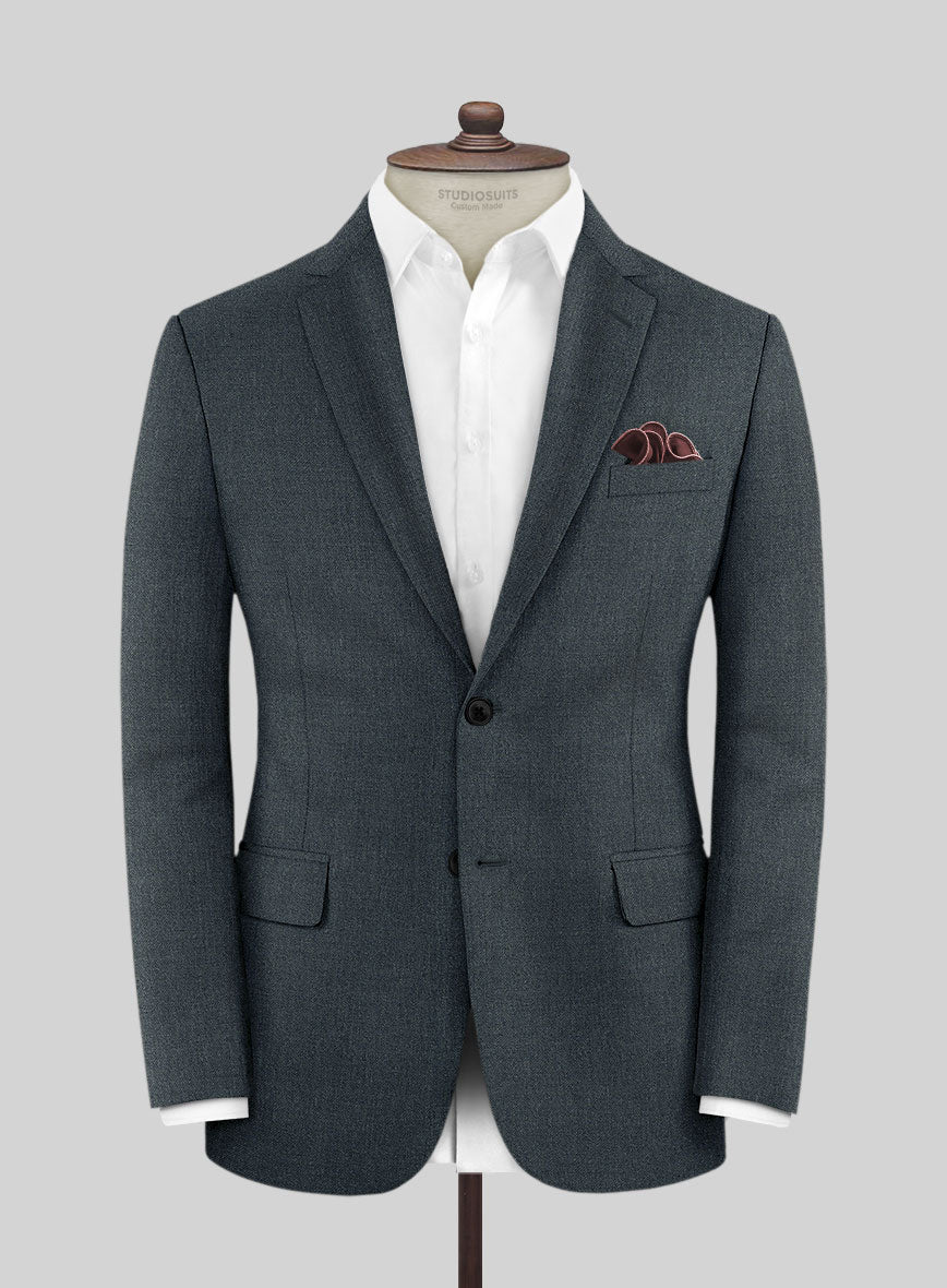 Reda Flexo Bond Blue Wool Jacket – StudioSuits