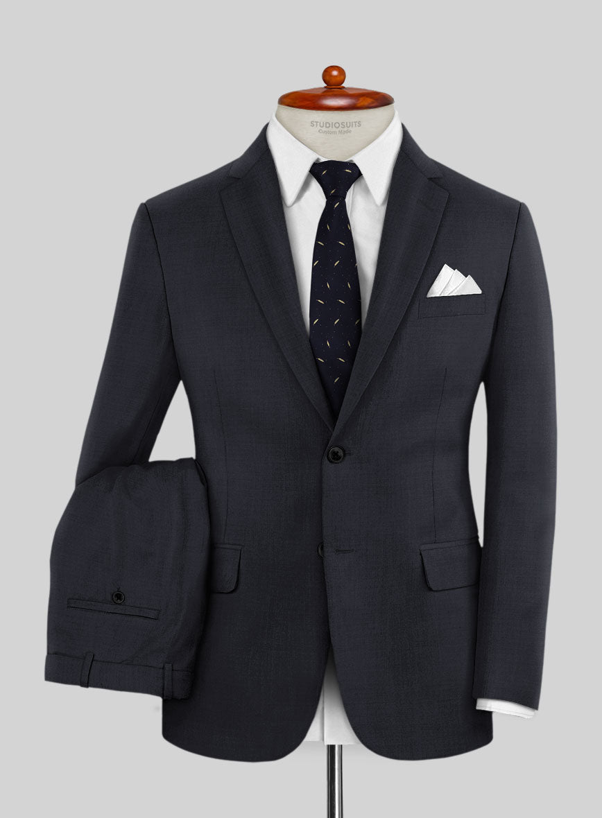 Scabal Cosmopolitan Midnight Blue Wool Suit – StudioSuits