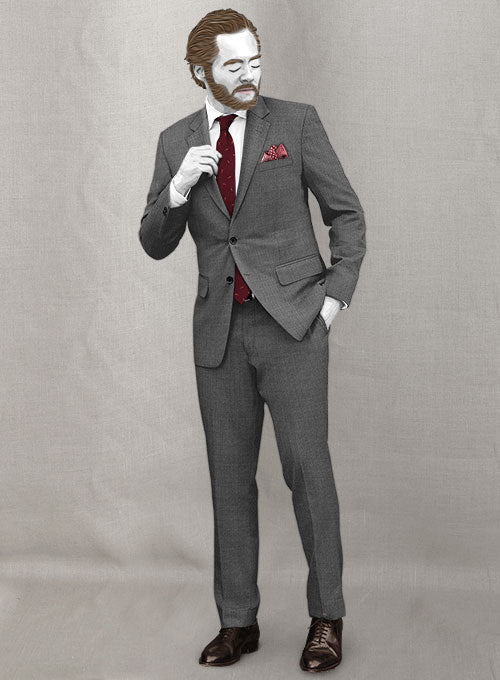Napolean Gray Wool Suit – StudioSuits
