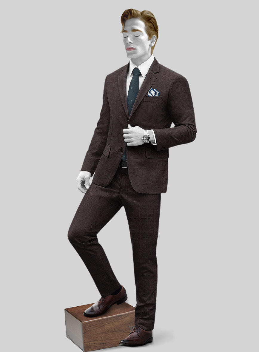 Napolean Bob Weave Rust Wool Suit – StudioSuits