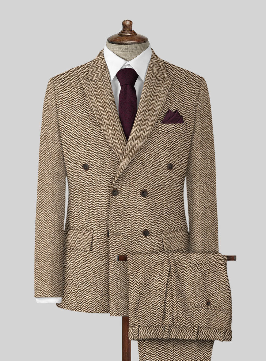 Irish Brown Herringbone Tweed Suit – StudioSuits