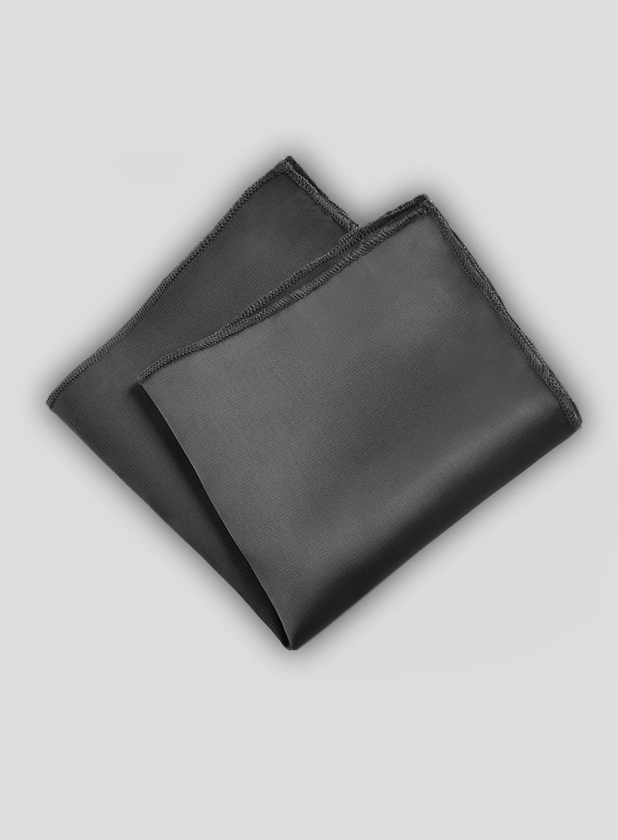 Satin Pocket Square - Steel Gray – StudioSuits