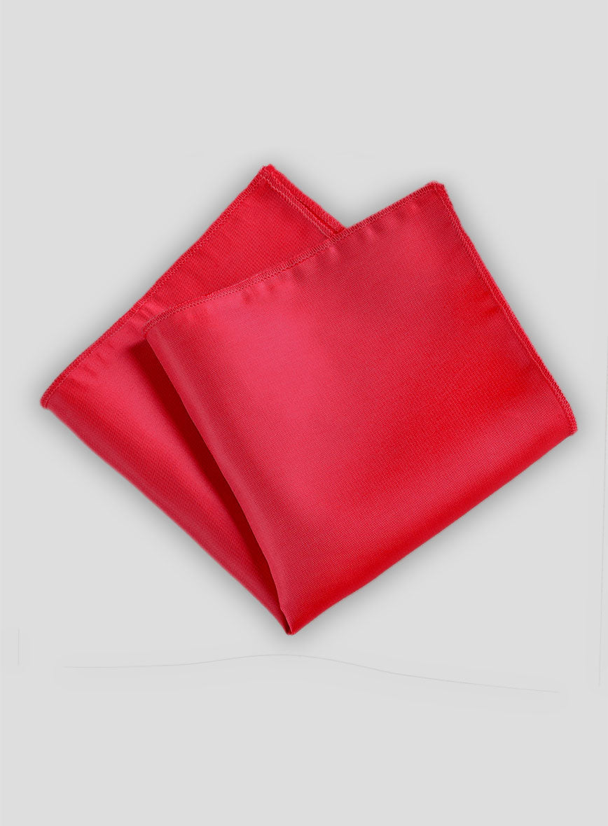 Satin Pocket Square- Red – StudioSuits