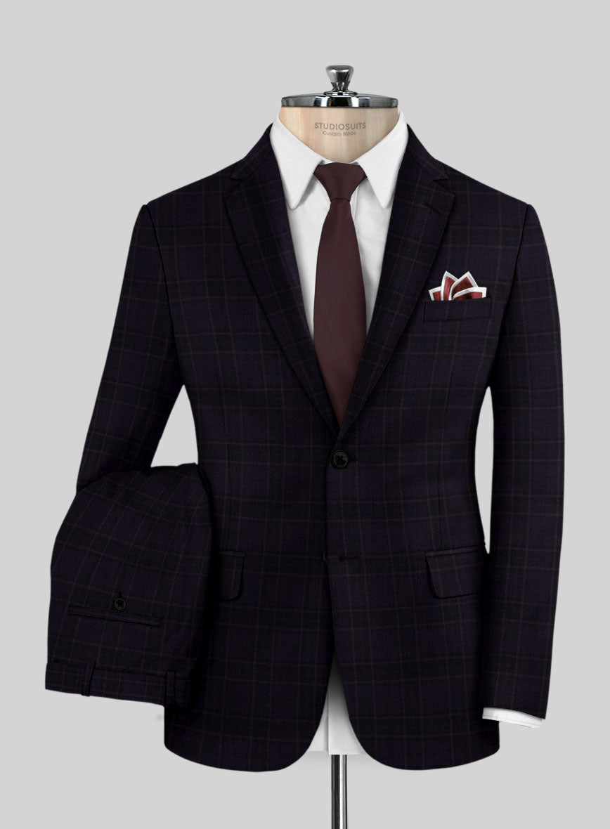 Reda Eralto Purple Checks Wool Suit – StudioSuits
