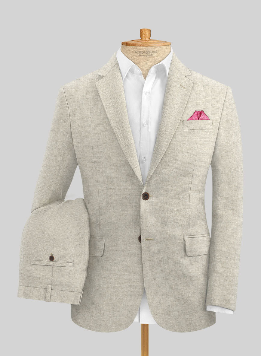 Solbiati Stone Beige Linen Suit – StudioSuits