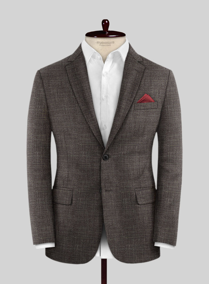 Bamboo Wool Umber Brown Jacket – StudioSuits