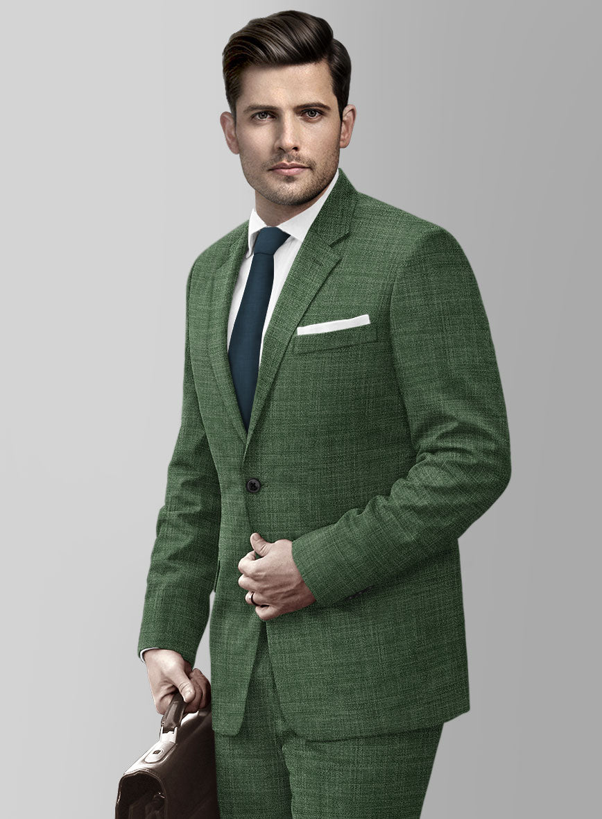 Bamboo Wool Abundant Green Jacket – StudioSuits