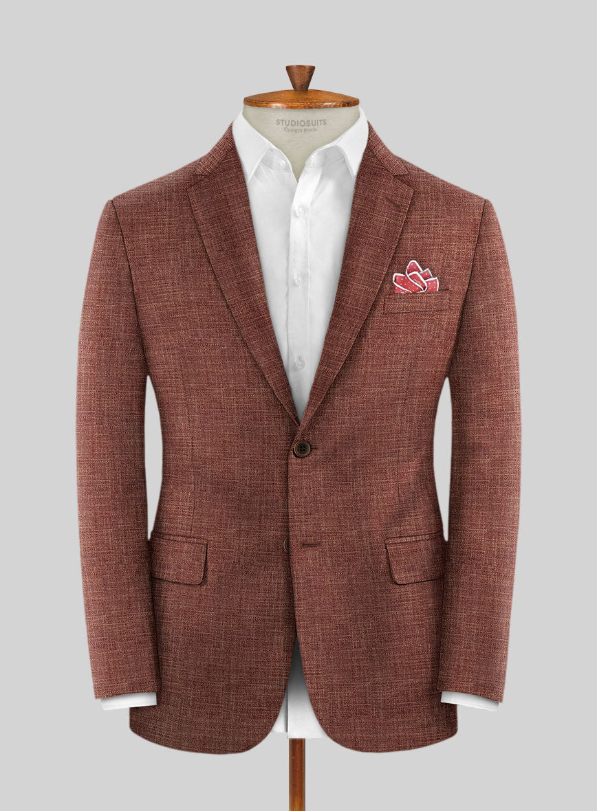 Bamboo Wool Rust Brown Jacket – StudioSuits