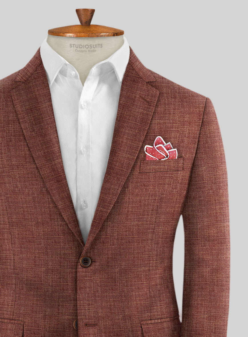 Bamboo Wool Rust Brown Jacket – StudioSuits