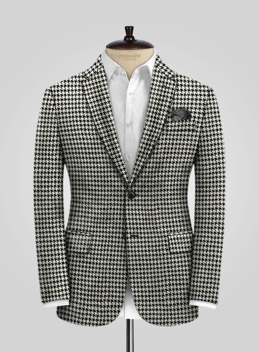 Big Houndstooth BW Tweed Jacket – StudioSuits