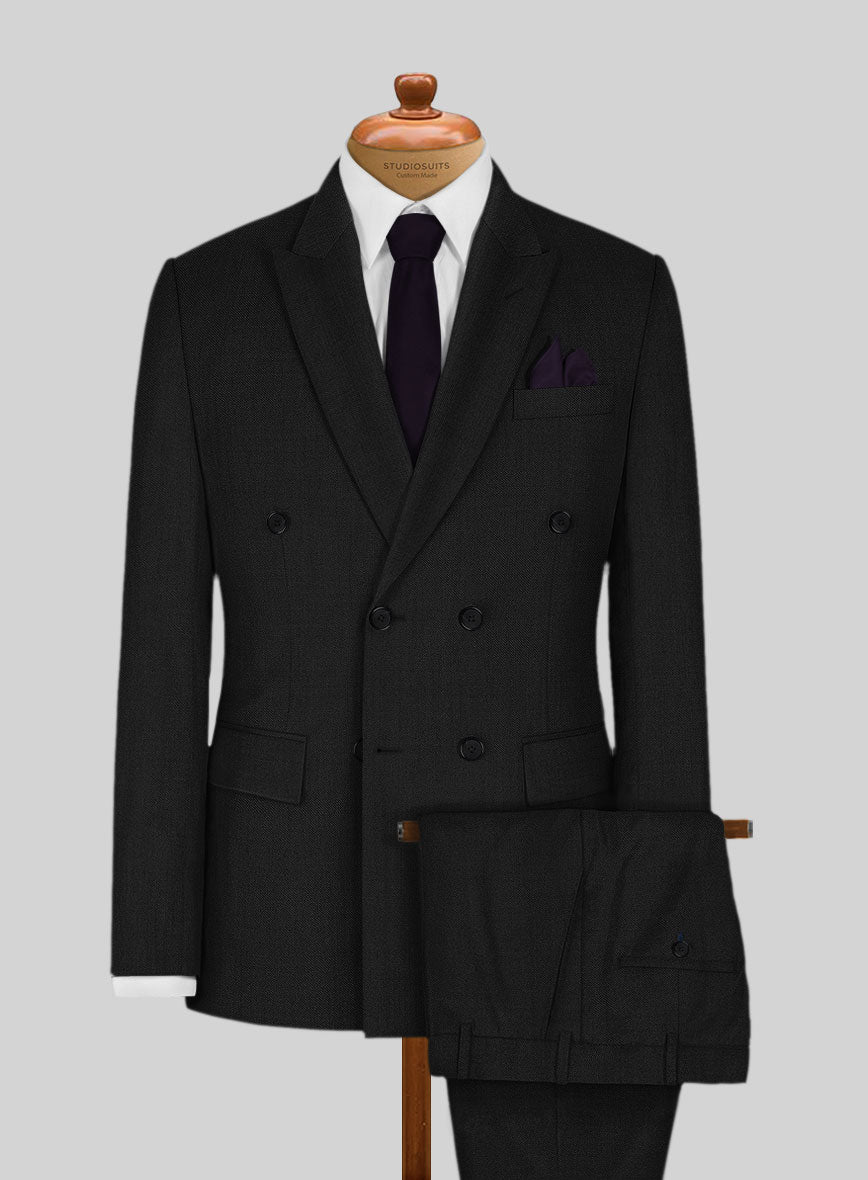 Black Merino Wool Suit – StudioSuits