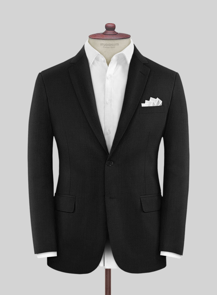 Black Merino Wool Suit – StudioSuits