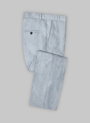 Blue Seersucker Jacket – StudioSuits