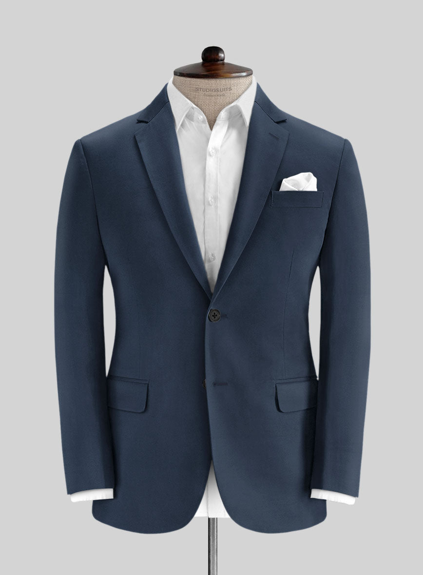 Blue Stretch Chino Jacket – StudioSuits