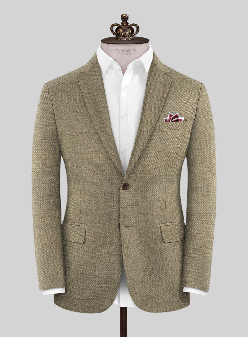 Bristol Beige Sharkskin Jacket – StudioSuits