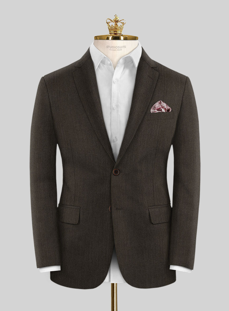 Bristol Brown Herringbone Jacket – StudioSuits