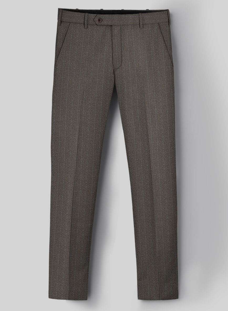 Caccioppoli Dapper Dandy Tafa Brown Wool Pants – StudioSuits