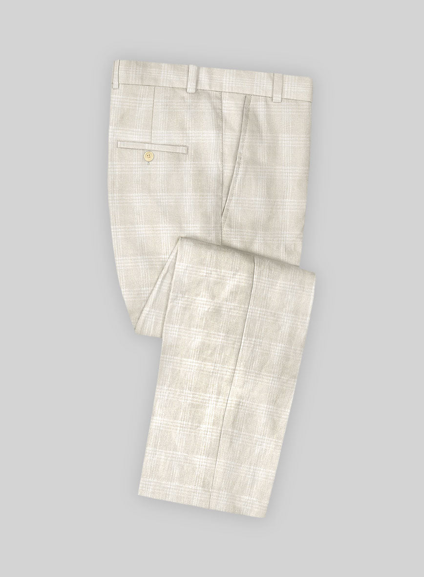 Campari Summer Checks Linen Pants – StudioSuits
