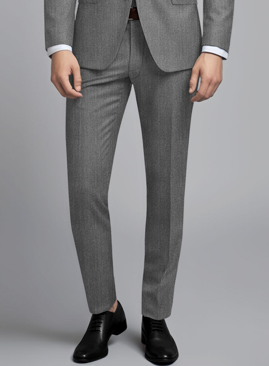 Cavalry Twill Gray Wool Suit – StudioSuits