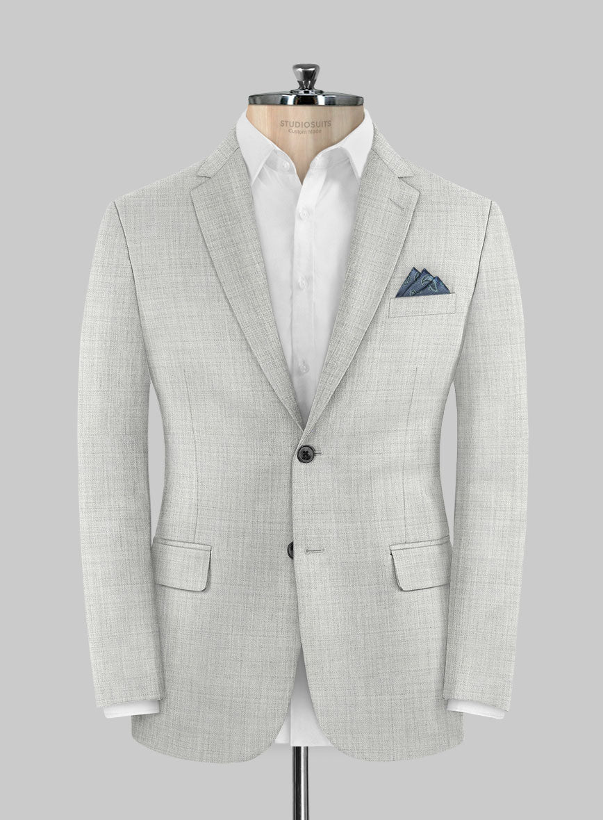 Cloud Gray Wool Jacket – StudioSuits