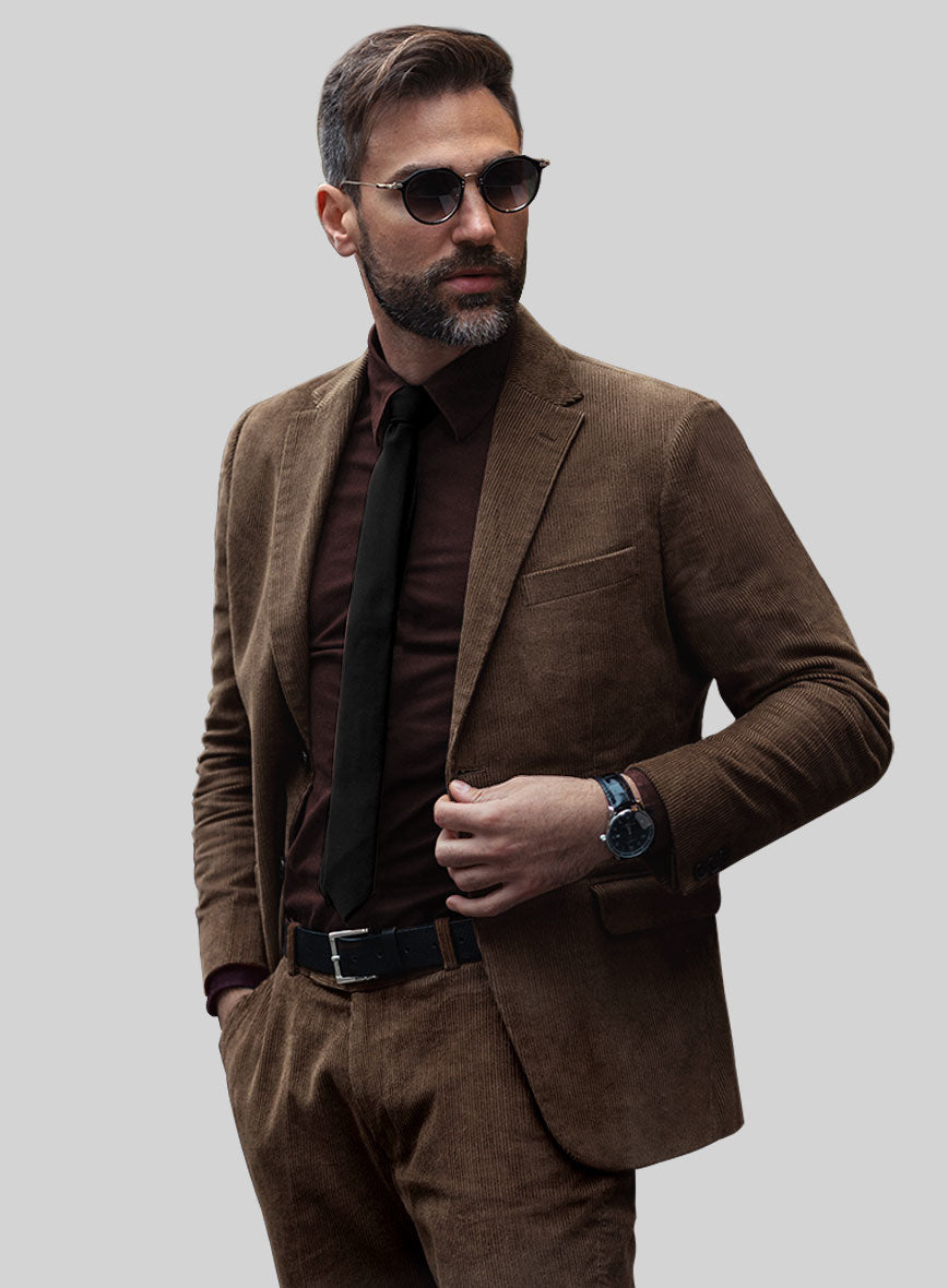 Dark Brown Corduroy Suit – StudioSuits