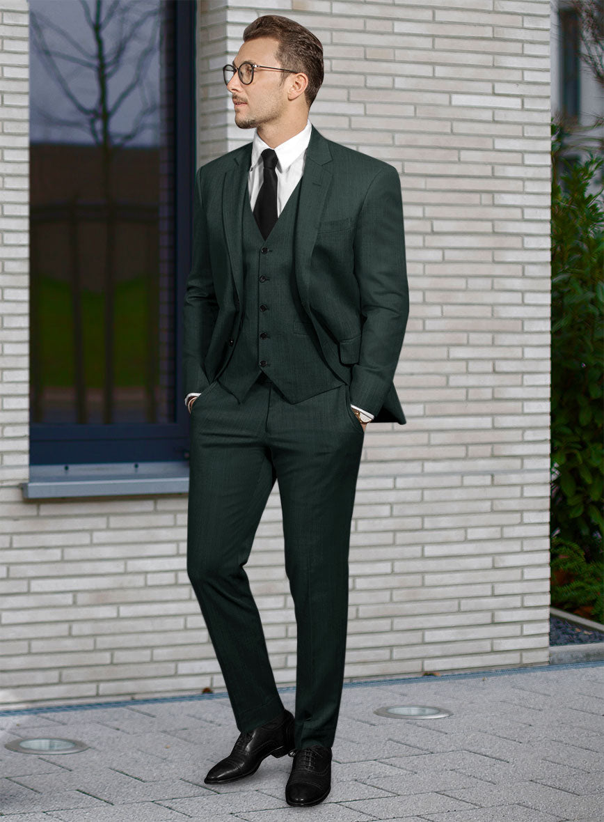 Men s Dark Green Suit Perfect for Weddings Events StudioSuits