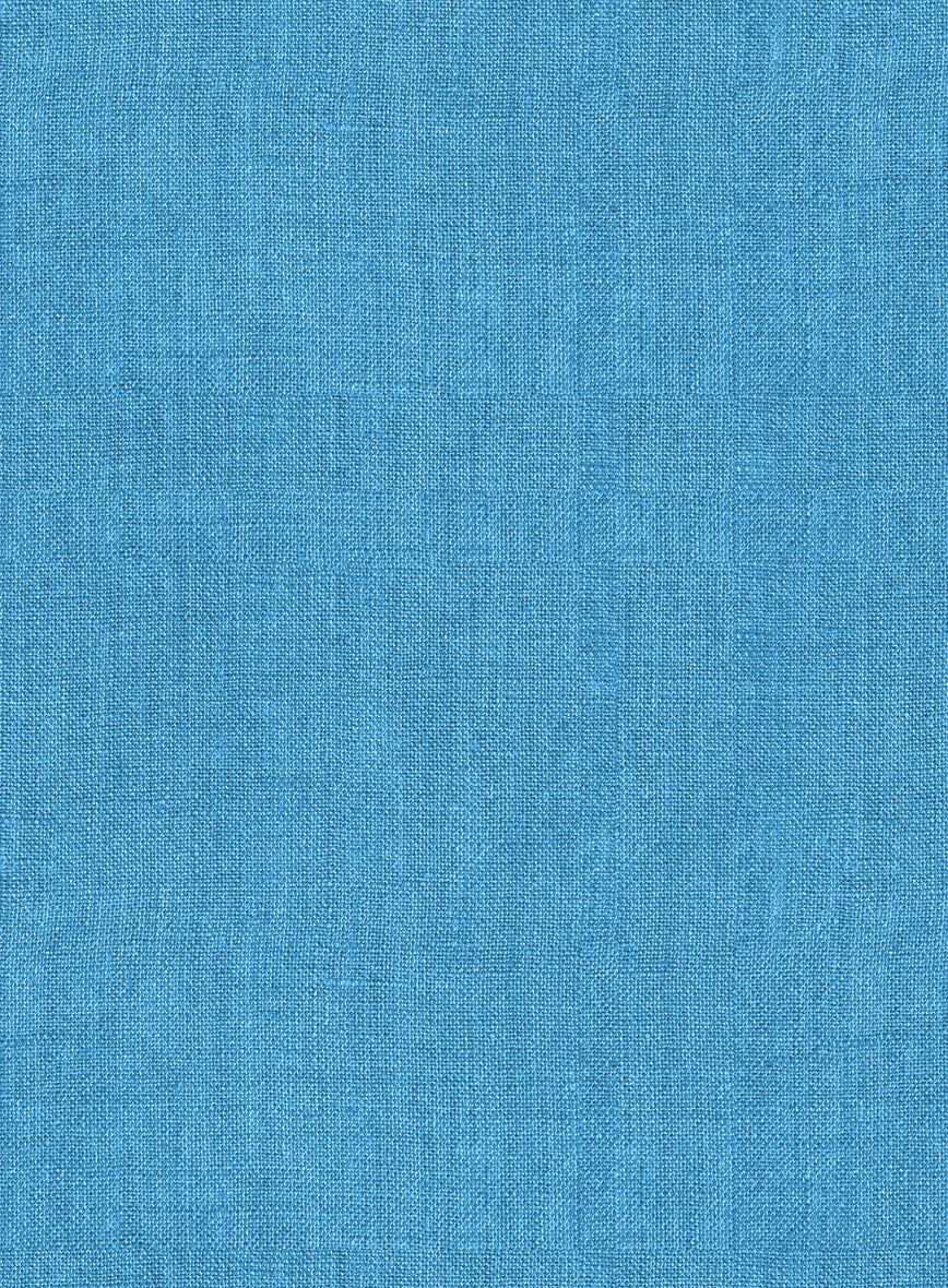 European Blue Linen Shirt – StudioSuits