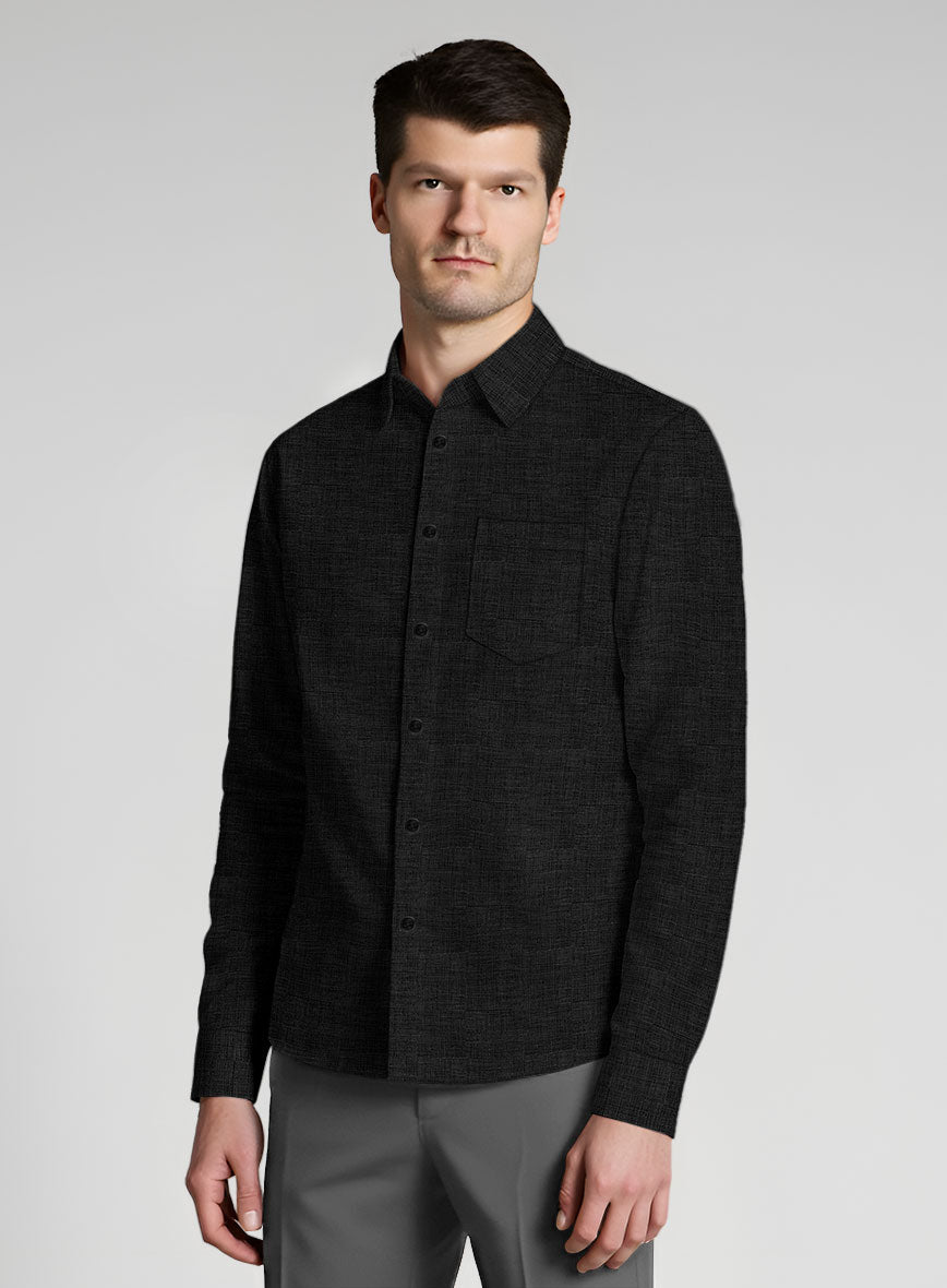 Filafil Poplene Black Shirt – StudioSuits