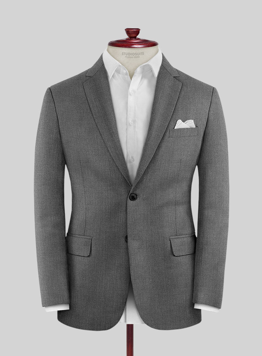 Fresco Gray Wool Jacket – StudioSuits