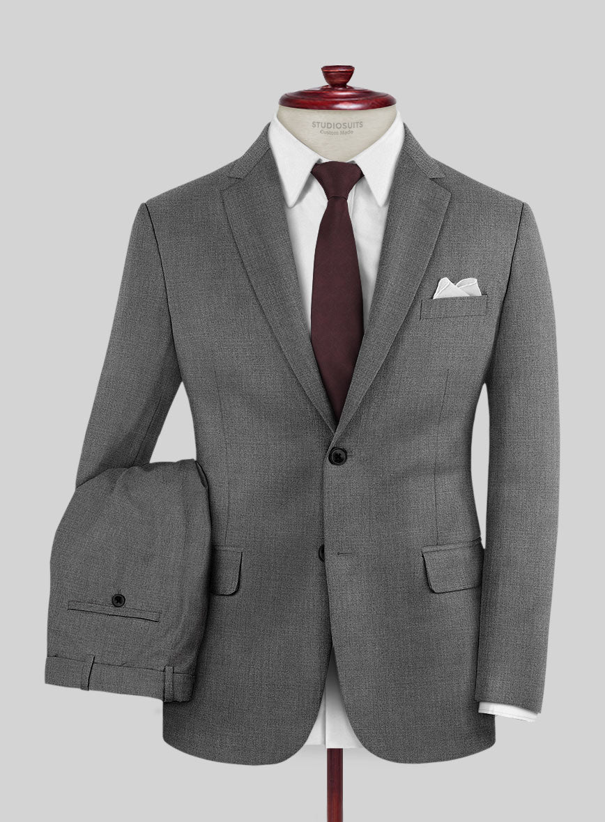 Fresco Gray Wool Suit – StudioSuits