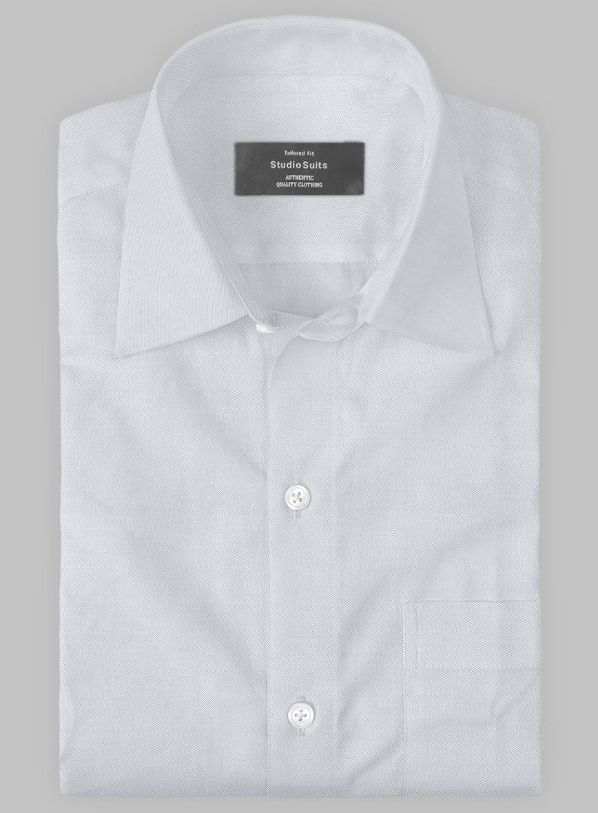 Giza Light Gray Cotton Shirt – StudioSuits