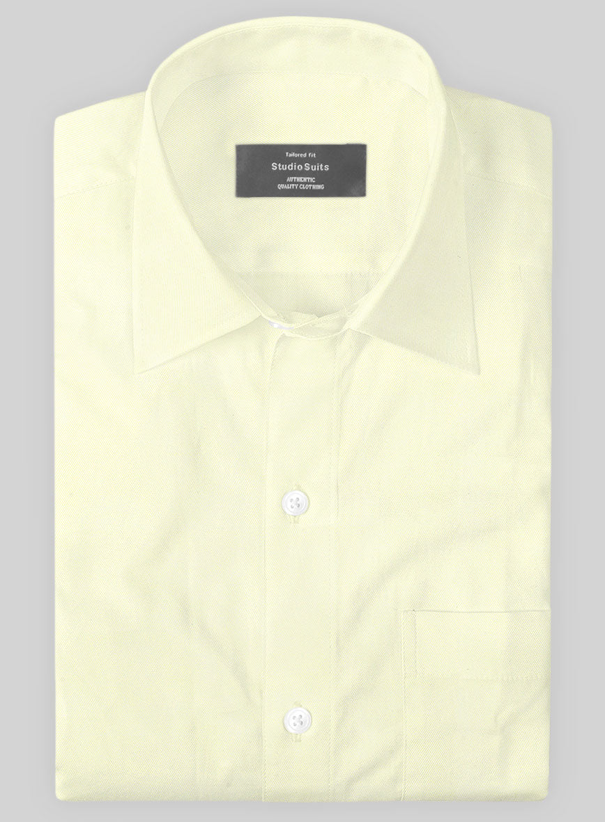 Giza Yellow Cotton Shirt – StudioSuits
