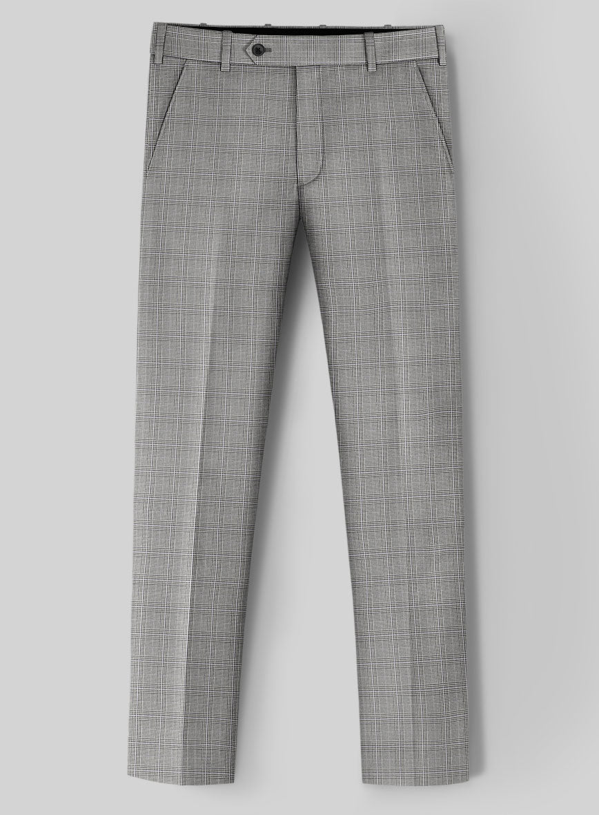 Glen Wool Light Gray Pants – StudioSuits