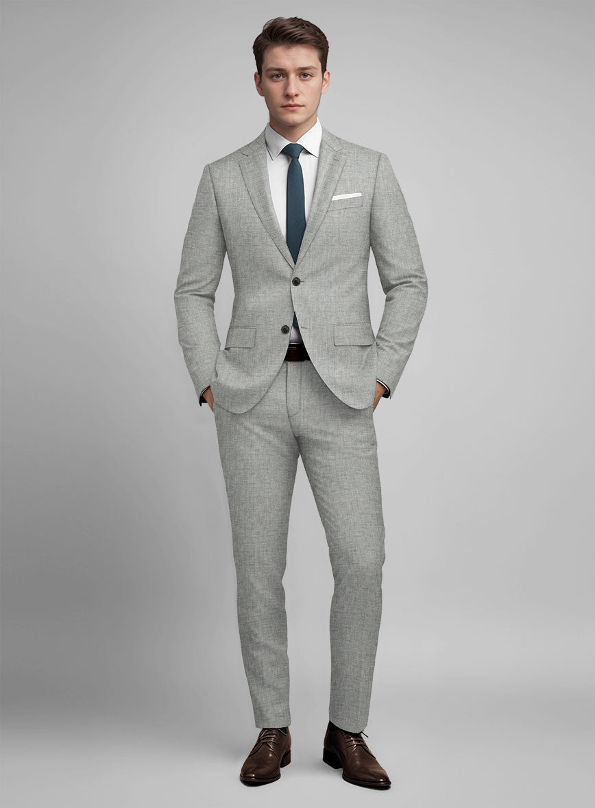 Guabello Tropical Light Gray Suit – StudioSuits