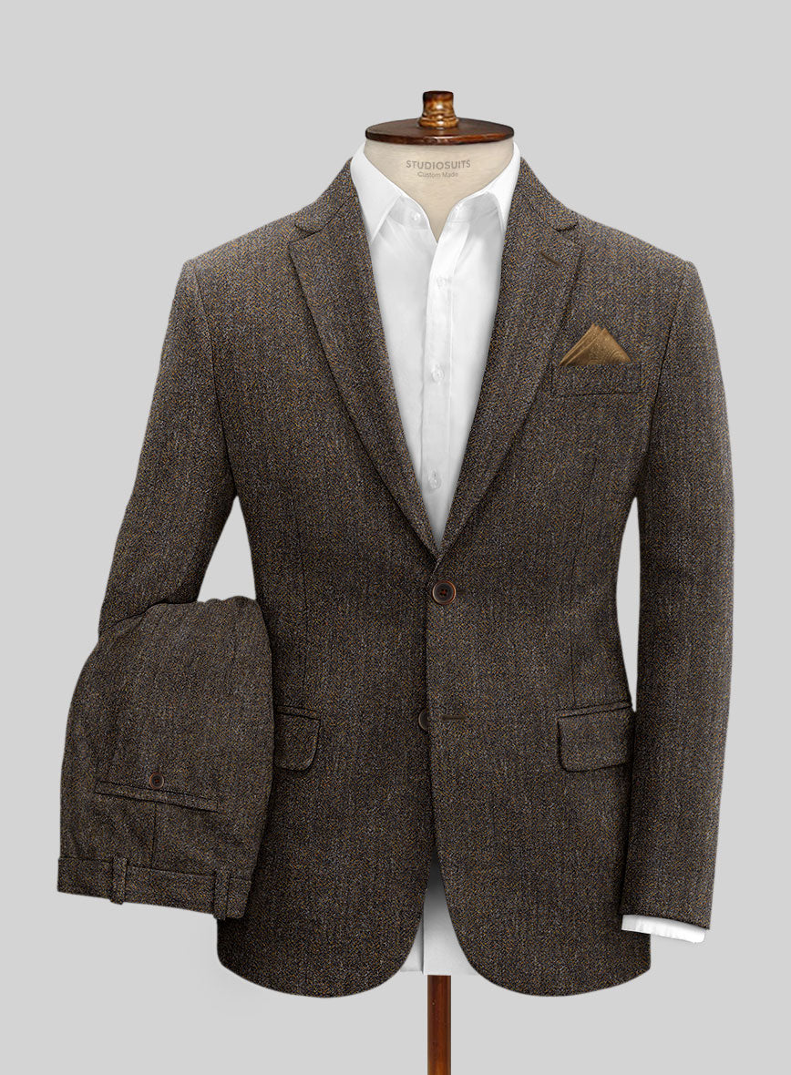 Haberdasher Brown Tweed Suit – StudioSuits