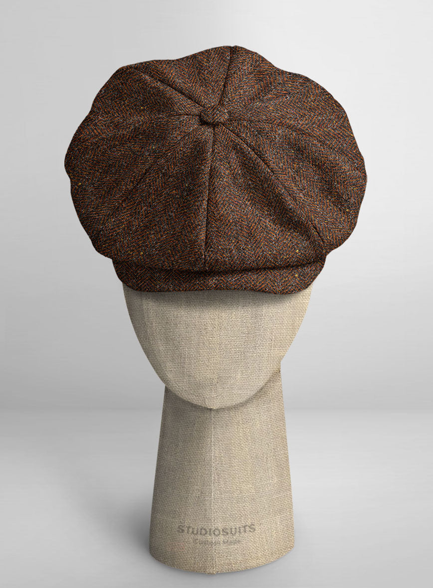Haberdasher Autumn Rust Tweed Newsboy Cap – StudioSuits