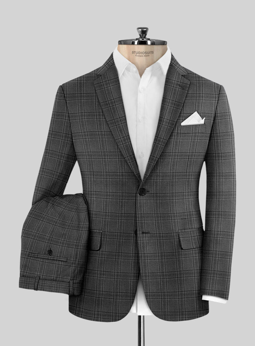 Hardy Minnis Adali Gray Check Wool Suit – StudioSuits