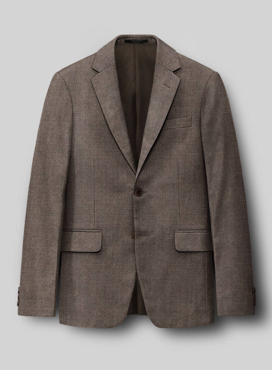 Hardy Minnis Brown Sharkskin Wool Jacket – StudioSuits