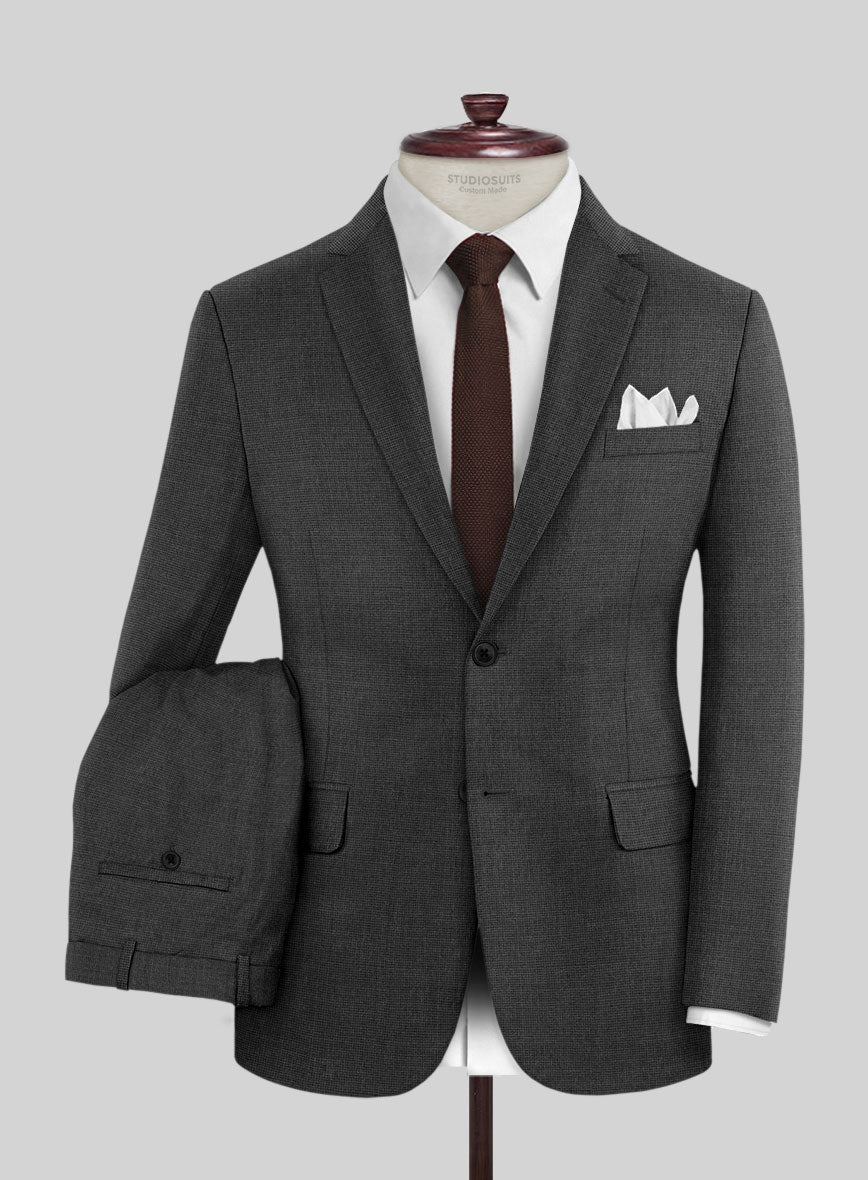 Hardy Minnis Charcoal Nailhead Wool Suit – StudioSuits