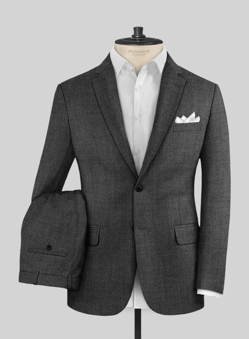 Hardy Minnis Charcoal Twill Wool Suit – StudioSuits