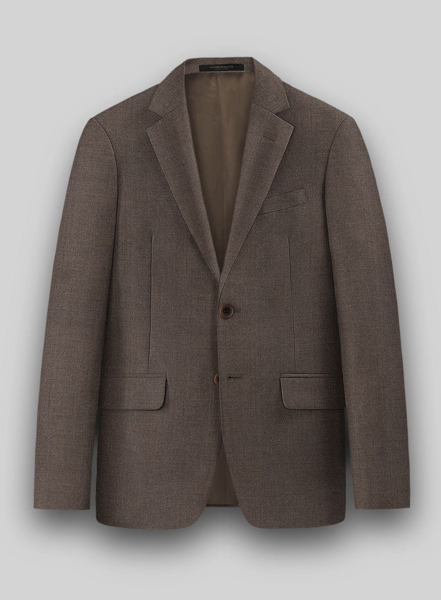 Hardy Minnis Dark Brown Twill Wool Jacket – StudioSuits